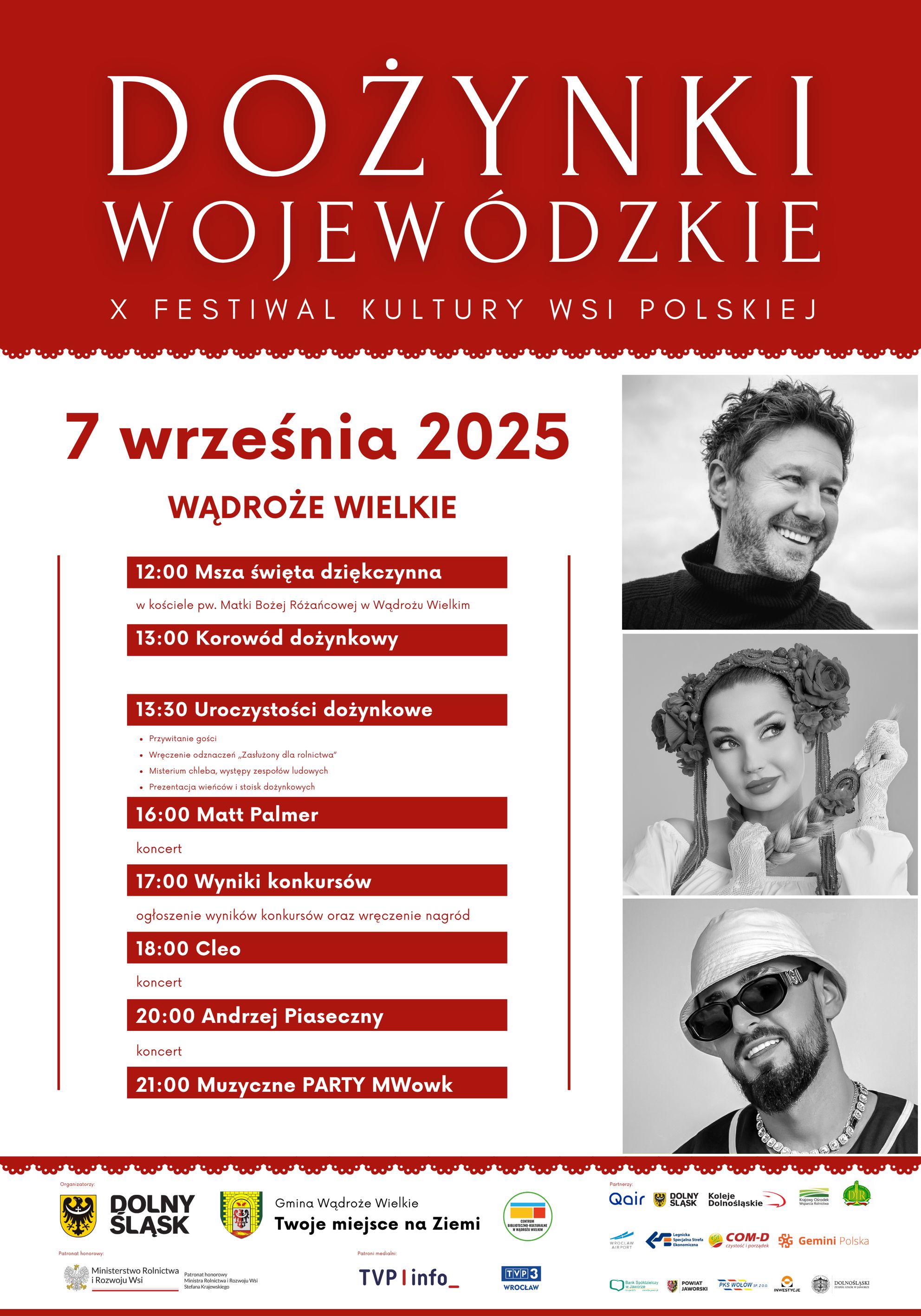 Dożynki Wojewódzkie 2025 w Wądrożu Wielkim - Powiat Wrocławski
